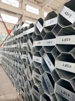 China Transmission 45ft 3.5mm Thick octagonal Galvanized Steel Power Pole for sale