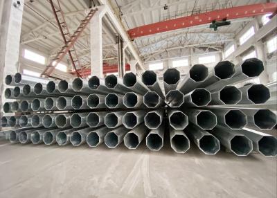 China Hot Dip Galvanization 45ft 3.5mm Thick octagonal Electrical Power Pole for sale