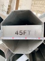 China Hot Dip Galvanized octagonal 45ft High Burial Type Metal Electric Pole for sale