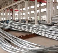 China Conial Polygonal Galvanized Powder Coated Parking Light Steel Pole for sale