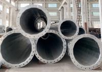 China Hot Dip Galvanised 8mm Thick 110kv Tubular Steel Pole for sale