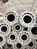 China Flange 11m Height Double Circuit Steel Tubular Pole for sale