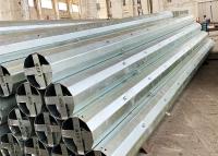 China 3.75mm Thick Q420 65ft hot dip galvanized dodecagonal electrical power pole for sale