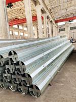 China 65ft 20m High 4mm Thick Q420 hot dip galvanized Power Transmission Poles for sale