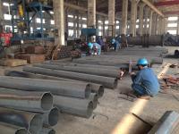 China 60ft 10mm Thick Hexaderagonal Electrical Power Pole Hot Dip Galvanized steel pole for sale