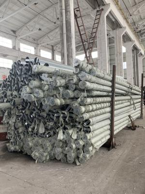China 3mm Thick 25ft height Hot Dip Galvanized Octagonal Steel Power Pole for sale