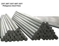 China 30FT Zinc Electric Steel Distribution Pole 3mm Hot Dip Galvanized for sale