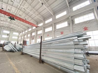 China Octagonal Q345 Hot Dip Galvanized Electric Power Transmission Steel Pole for sale