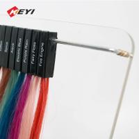 China Counter Acrylic L Shape Wig Hair Extension Hanging Rack Metal Wire Stationary Display Movable Stand Holder for sale