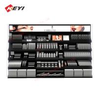 China Display rack multi-layer container shelf beauty salon product display stand cabinet Skin care cosmetics display cabinet for sale
