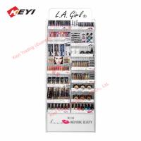 China Beauty salon cosmetic display stand cabinet paint simple modern special-shaped showcase skin care nail polish display for sale
