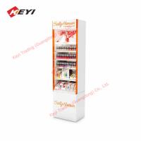 China Beauty salon cosmetic display stand cabinet paint simple modern special-shaped showcase skin care nail polish display for sale