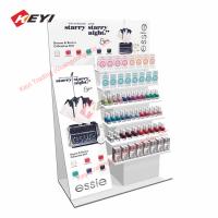 China Beauty salon cosmetic display stand cabinet paint simple modern special-shaped showcase skin care nail polish display for sale