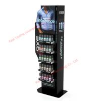 China New Style Luxury Skincare Display Cabinet Beauty Salon Wood Display Rack Furniture Makeup Nail Polish Display Stand for sale