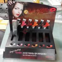 China Supermarket Shopping Mall Counter Desktop Custom Cosmetic Makeup Products Display Stand Lipstick Custom Display Cabinet for sale