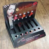 China Supermarket Shopping Mall Counter Desktop Custom Cosmetic Makeup Products Display Stand Lipstick Custom Display Cabinet for sale
