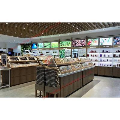 China Fashion Design Beauty Salon Make up Stand Showcase Retail Shop Decoration shelves for shops Cosmetic Display Cabinet for sale