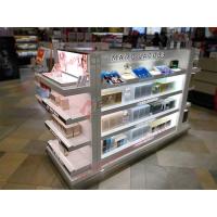 China retail store wooden display shelving gondola for customized supermarket equipment beauty salon studio cosmetic display for sale