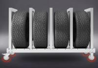 China OEM china commercial foldable heavy duty truck tire rack tyre racking for tyre storage for sale