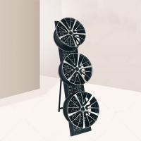 China Portable folding Wheel display rack for sale