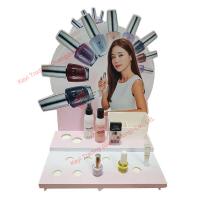 China New Design Counter Top Acrylic Skincare Beauty Product Display Stand Cosmetic Makeup Display Rack for sale