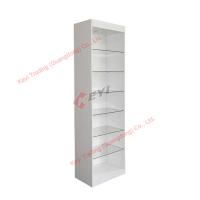 China Custom Design Nice Quality Factory Price Glass Display Cabinet Cosmetic Wood Display Stand Floor Standing Display for sale