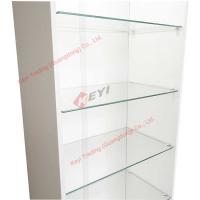China Custom Design Nice Quality Factory Price Glass Display Cabinet Cosmetic Wood Display Stand Floor Standing Display for sale