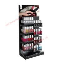 China Custom Design Factory Price Nail Polish Display Rack Single Side Multilayer Display Stand Cosmetic Display for sale