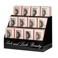 China High Quality OEM Design Greeting Cards Acrylic Display Holder Gifts Cards Racks False Eyelashes Plexiglass Storage Displ for sale