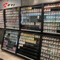 China Repostionable Rail Card Display Case Retail Wholesale Trading Card metal and acrylic Display rack for sale