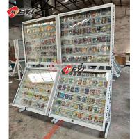 China Repostionable Rail Card Display Case Retail Wholesale Pokemon Trading Card Metal and Acrylic Display Rack for TCG Store for sale