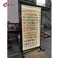 China TGC Store Trading Card Display Case Custom Retail Shop Sports Card Wall Display Showcase With Led Light for sale