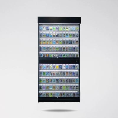 China TGC Store Trading Card Display Case Custom Retail Shop Sports Card Wall Display Showcase With Led Light for sale