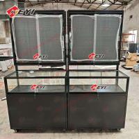 China Good Quality Customized Size High Definition Glass TCG Cards Cabinet Free-Stranding Metal Frame for Pokémon Card Display for sale