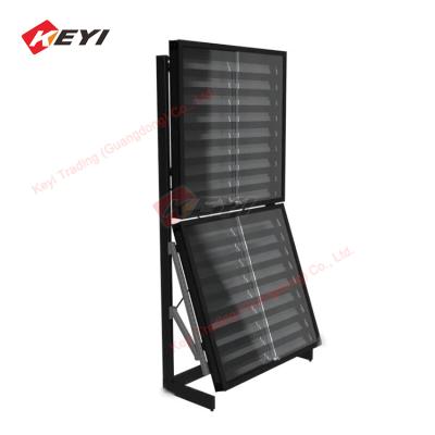 China TCG PoKemon Collectible Card Display Stand Metal Trading Card Baseball Sports Cards Clear Acrylic Display Frame Rack for sale