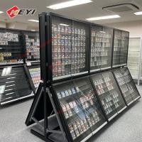 China TCG PoKemon Collectible Card Display Stand Metal Trading Card Baseball Sports Cards Clear Acrylic Display Frame Rack for sale
