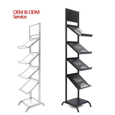 China China Factory Custom Floor Standing Magazine Stand Magazine Display Racks for sale