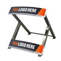 China Custom Adjustable Metal Tire Rack Wheel Display Rack For trade show for sale