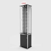 China Floor Sunglasses Stand Glass Showcase Optical Display Cabinets for sale