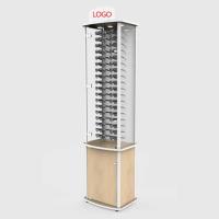 China Floor Sunglasses Stand Glass Showcase Optical Display Cabinets for sale