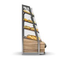 China Customize Bakeshop Fitting Display Furniture Glass Showcase Retail Bread Stand Bakery Display Cabinet for sale