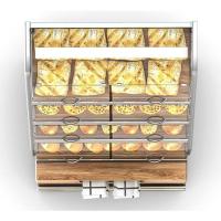China Customize Bakeshop Fitting Display Furniture Glass Showcase Retail Bread Stand Bakery Display Cabinet for sale