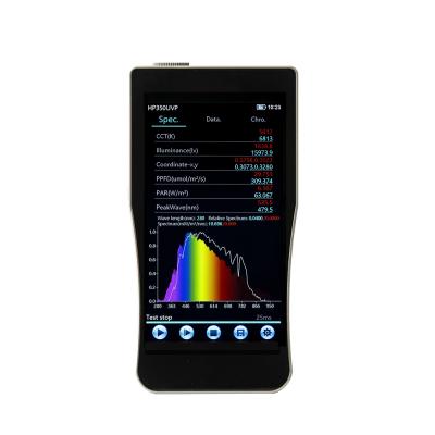 China 280-950nm Handheld Spectrometer Portable Spectroradiometer with 5 Inch Touch Screen and 20 Hours Continuous Working for Plant Light Spectrum Analysis for sale