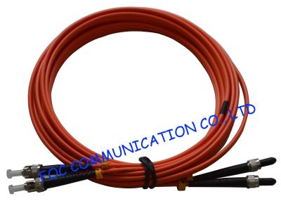 China SMA Fiber Optic Patch Cord OM2 Duplex 3m LSZH Low Insertion Loss 0.2dB for sale