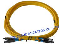 China Yellow MU Fiber Optic Patch Cord G.657A Bend Insensitive Fiber LSZH Jacket 0.2dB Loss for sale