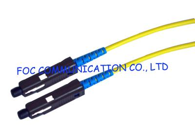 China MU Single Mode Fiber Optic Patch Cord LSZH 9/125μm Low Insertion Loss ≤0.2dB for sale