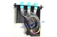 China MPO Cassette 12 Core OM3 MPO to LC Fiber Optic Patch Cord for Networks for sale