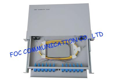 China 24 Port Full Loaded fiber optic patch panel rack mount With Pigtails And Adapters for sale