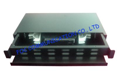 China Sliding Fiber Optic Patch Panel 12 Port SC Duplex 19 Inch Rack Mount for sale