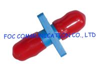 China ST Simplex Fiber Optic Adapter Plastic Housing Zirconia Ceramic Sleeve Low Loss 0.2dB for sale